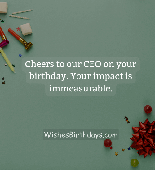 Happy Birthday Wishes for C.E.O - WishesBirthdays